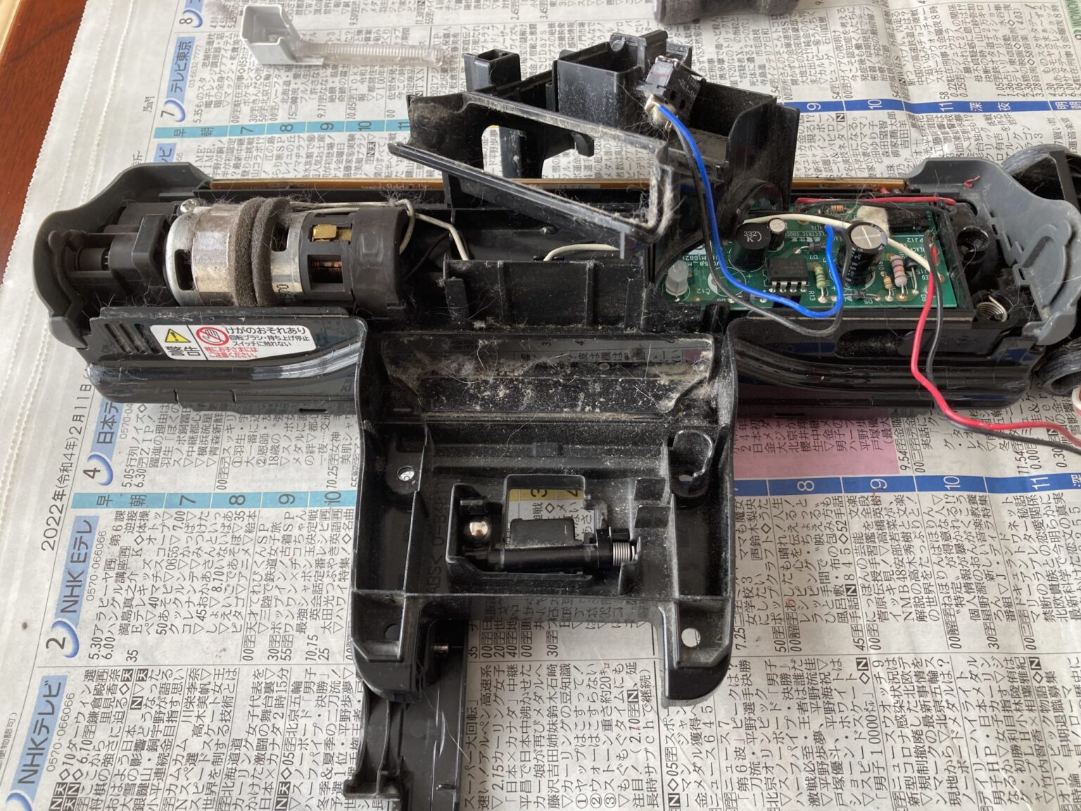 日立掃除機(CV-SP300G)パワーヘッド(D-AP51)の分解/組立 | いそ爺ブログ